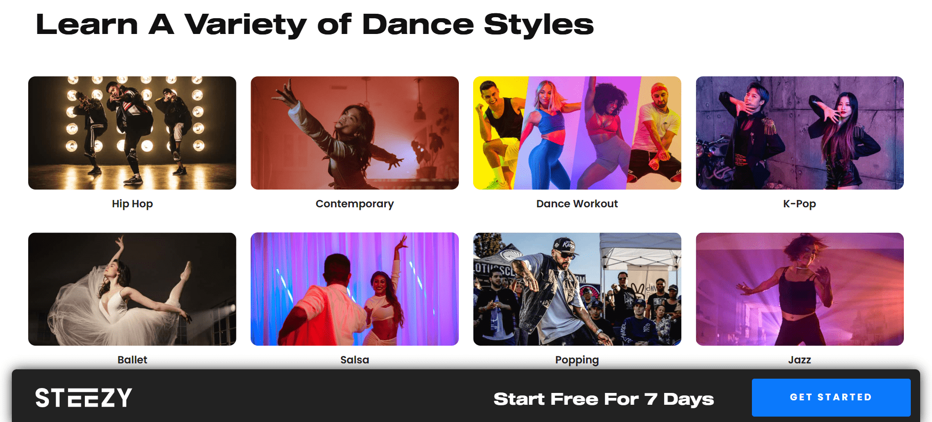 10+ Website Designs for Dance Studios That Inspire | Ester Digital Blog